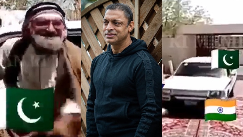 भारत के राष्ट्रध्वज को रौंदता मुल्ला... शोएब अख्तर ने तिरंगे का किया अपमान