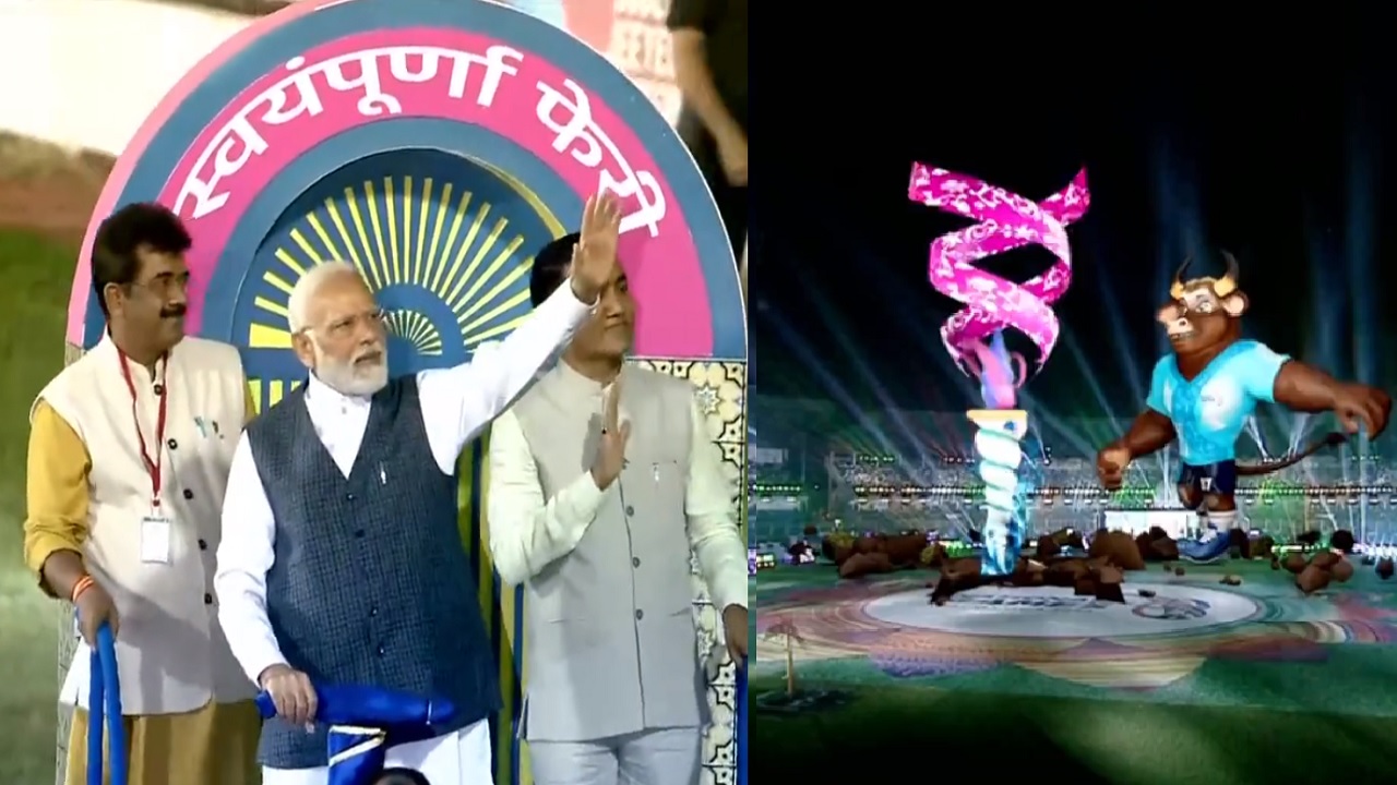 पीएम मोदी ने गोवा में किया राष्ट्रीय खेल प्रतियोगिता का उद्घाटन | Prime ...