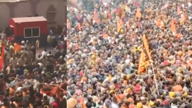 अयोध्या में उमड़ा श्रद्धा का सैलाब, पहुँचे CM योगी: अब तक 3 लाख भक्तों ...