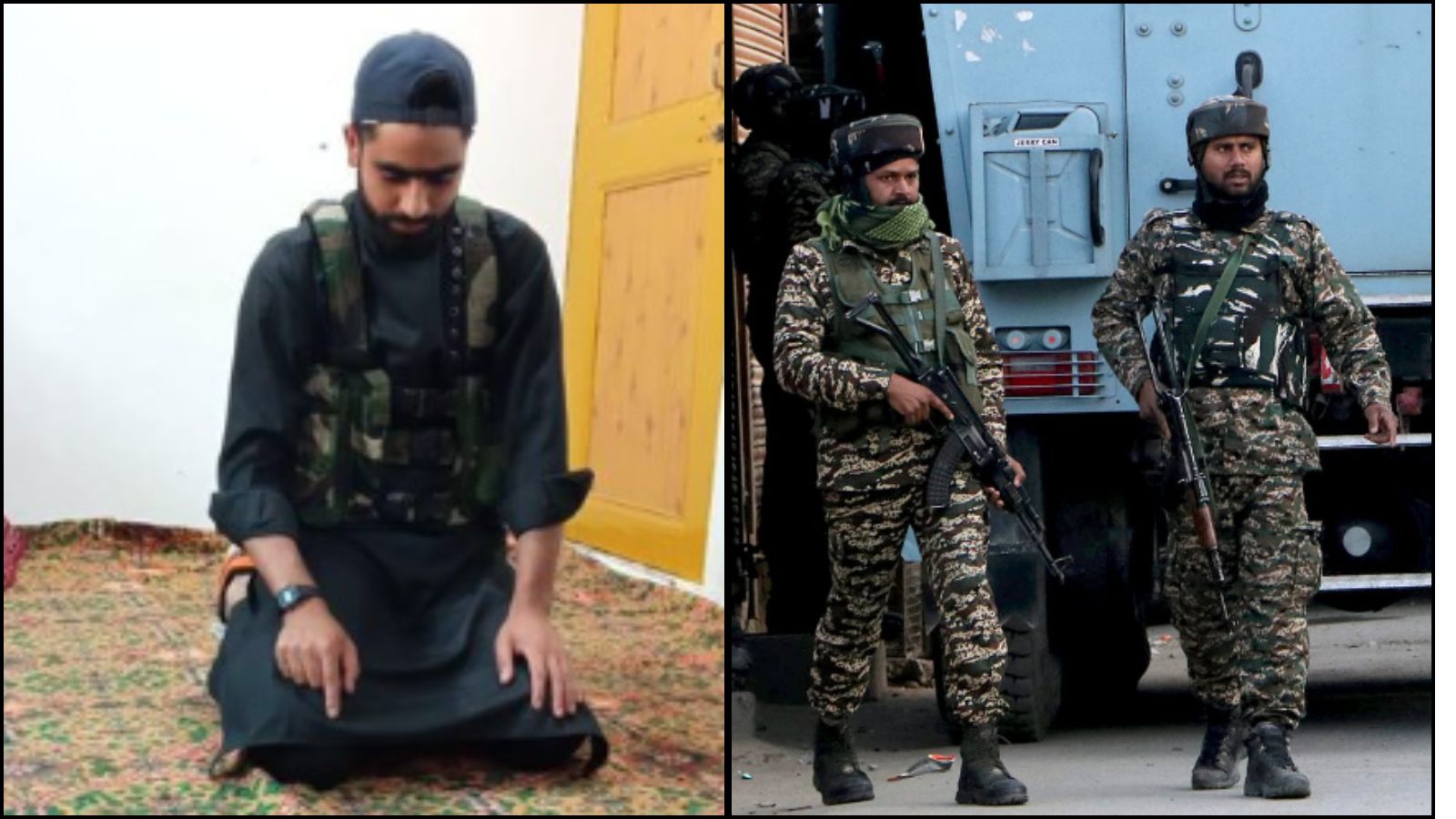 कश्मीर के कुलगाम में सुरक्षाबलों के साथ मुठभेड़ में बासित डार समेत दो ...