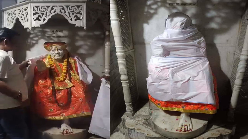 काशी के कई मंदिरों से साईं की मूर्ति हटा कर गंगा नदी में किया जा रहा ...